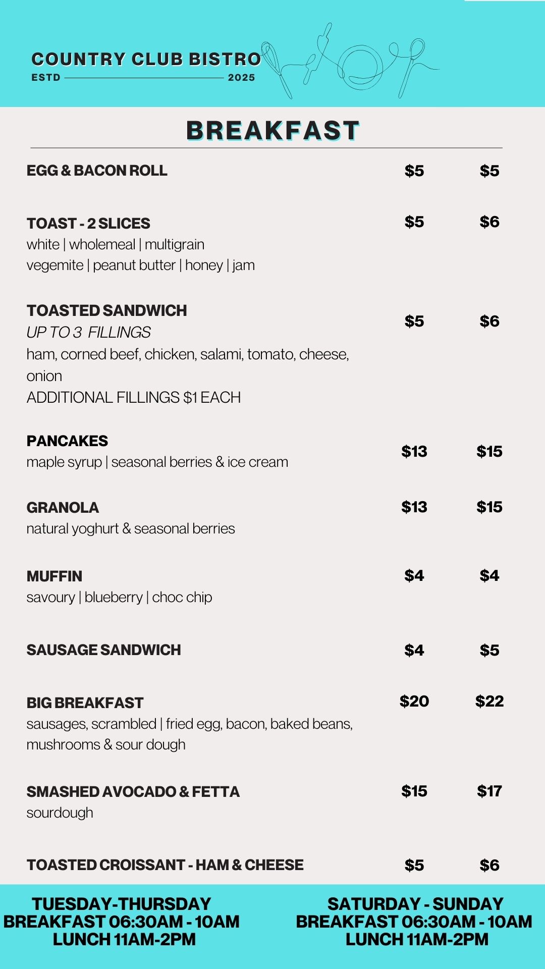 Country Club Bistro - Windsor Golf